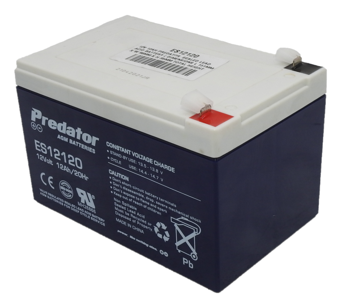 ES12120 ES12120 - 12VOLT 12AH PREDATOR SEALED LEAD ACID BATTERY - F2 ...