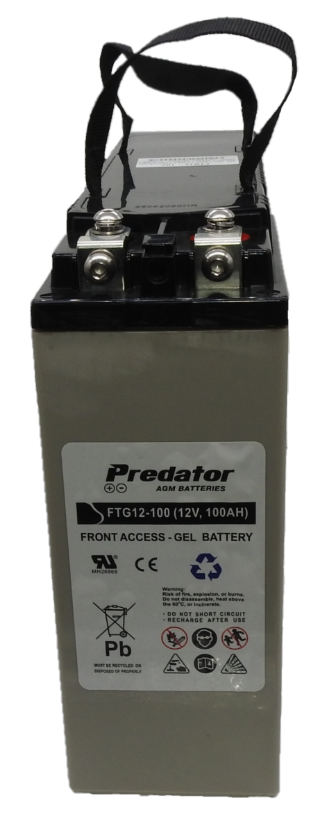 FTG12-100 FTG12-100- 12VOLT 100AH DEEP CYCLE PREDATOR GEL BATTERY ...