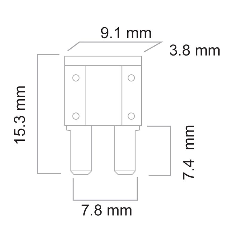 E54-0582 MICRO 2 BLADE FUSE 30 AMP - A1 Batterypro Queensland Australia