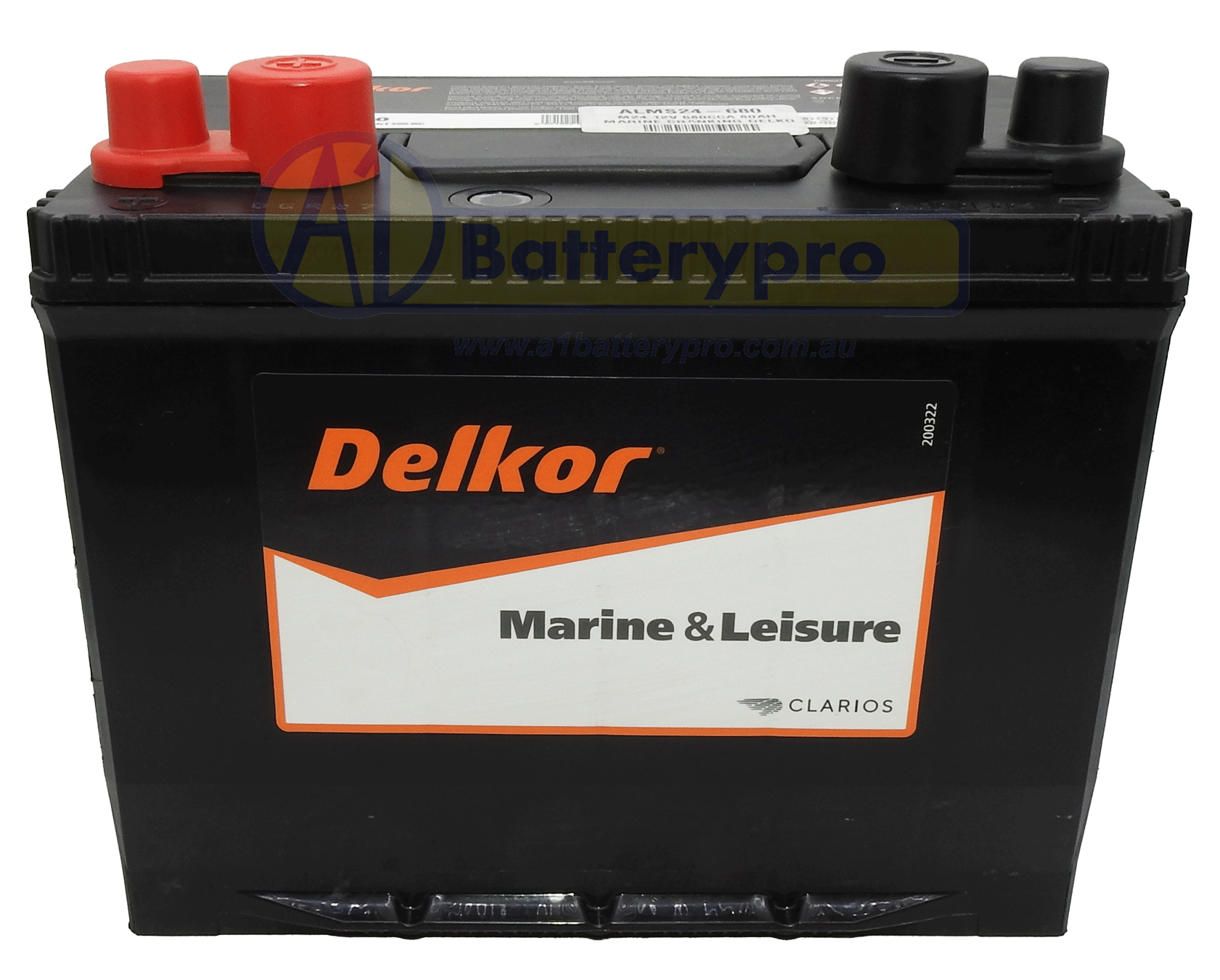 ALMS24-680 MS24-680 - 12VOLT 680CCA 80AH DELKOR HEAVY DUTY MARINE ...