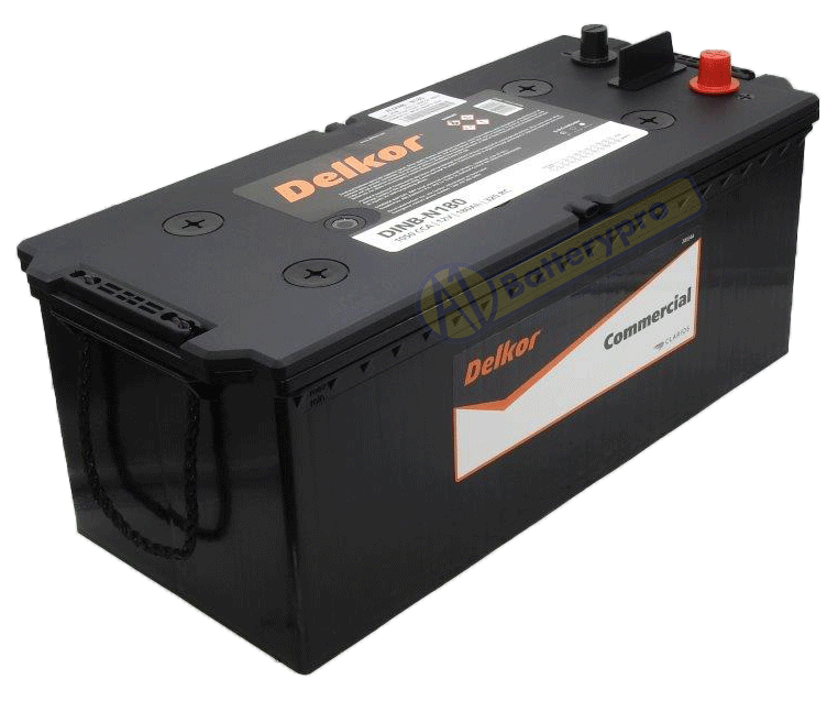 ALDINB-N180 DINB-N180 - 12VOLT 1050CCA 180AH DELKOR EXTRA HEAVY DUTY COMMERCIAL MAINTENANCE FREE ...