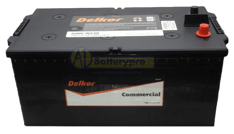 ALDINC-N230 DINC-N230 - 12VOLT 1200CCA 230AH DELKOR EXTRA HEAVY DUTY COMMERCIAL MAINTENANCE FREE ...