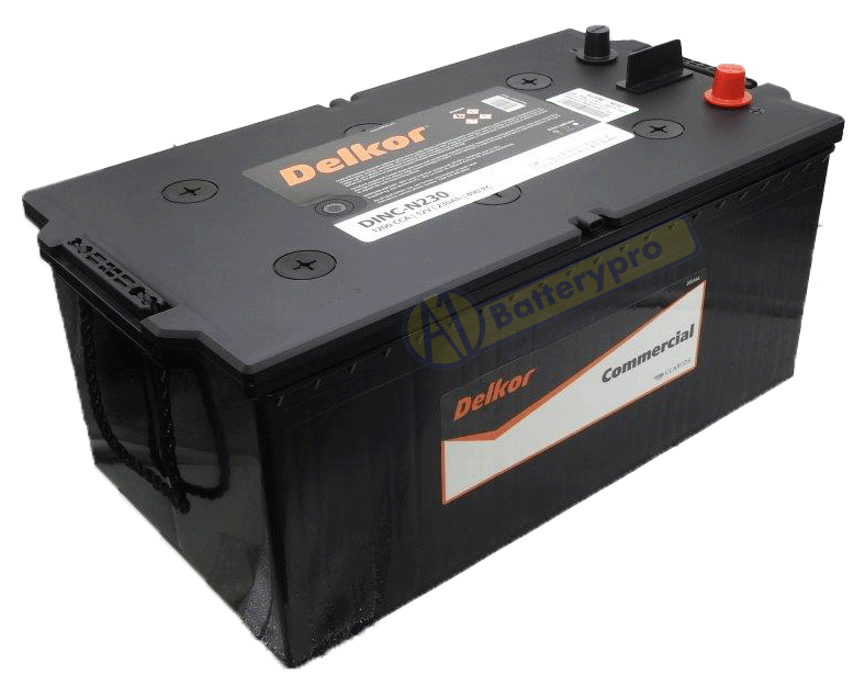 ALDINC-N230 DINC-N230 - 12VOLT 1200CCA 230AH DELKOR EXTRA HEAVY DUTY COMMERCIAL MAINTENANCE FREE ...