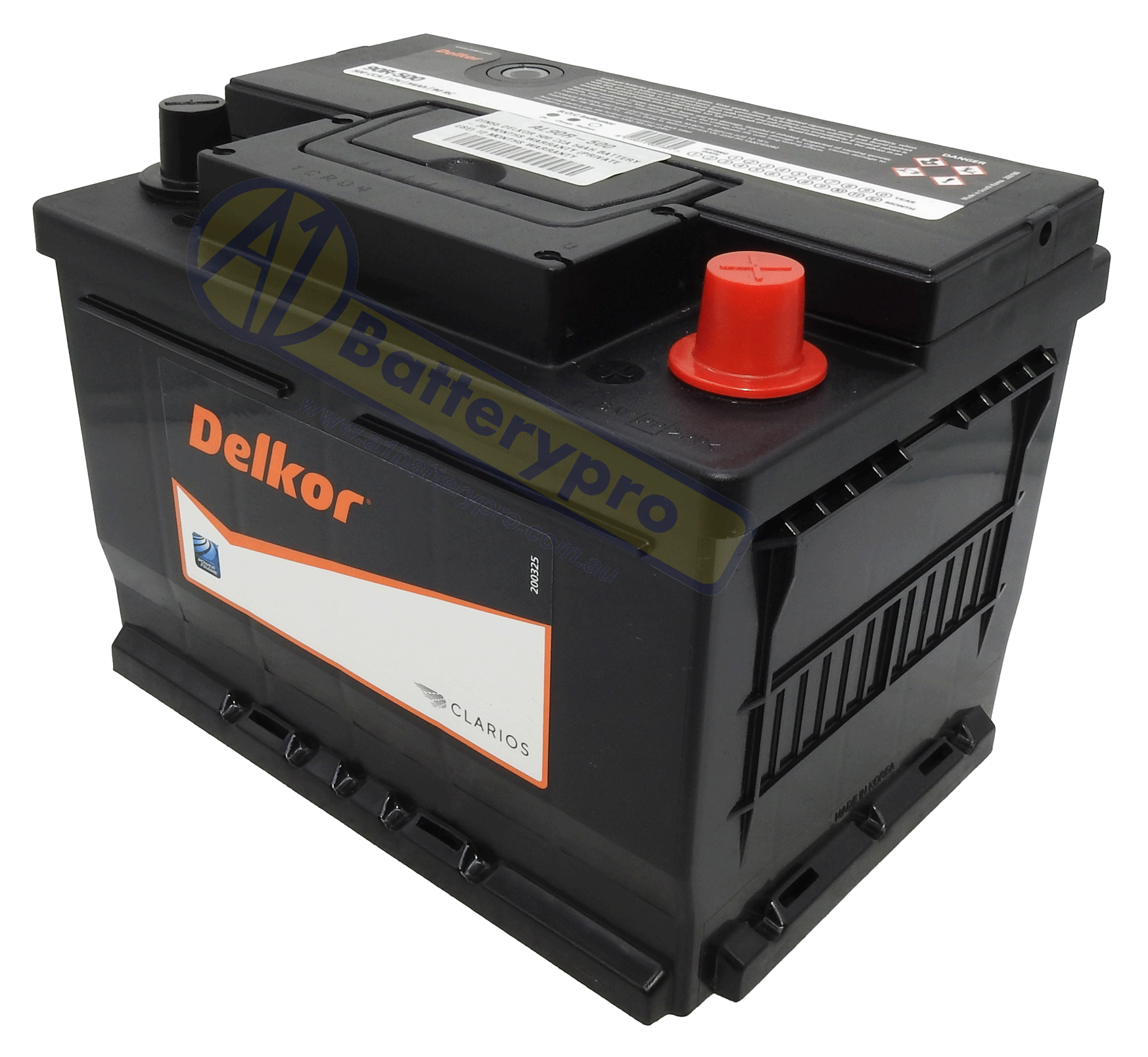 AL90R-500 90R-500 - 12VOLT 500CCA 54AH DELKOR HEAVY DUTY CALCIUM MAINTENANCE FREE BATTERY - RHP ...