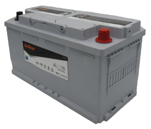 LN5-DIN88H LN5595901090 - 12VOLT 900CCA 95AH DELKOR HEAVY DUTY AGM STOP START MAINTENANCE FREE ...