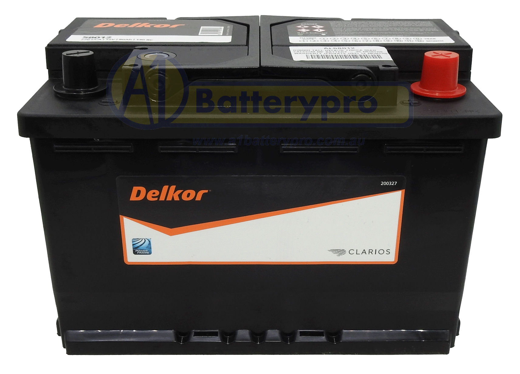 AL58012 58012 - 12VOLT 770CCA 80AH DELKOR HEAVY DUTY CALCIUM ...