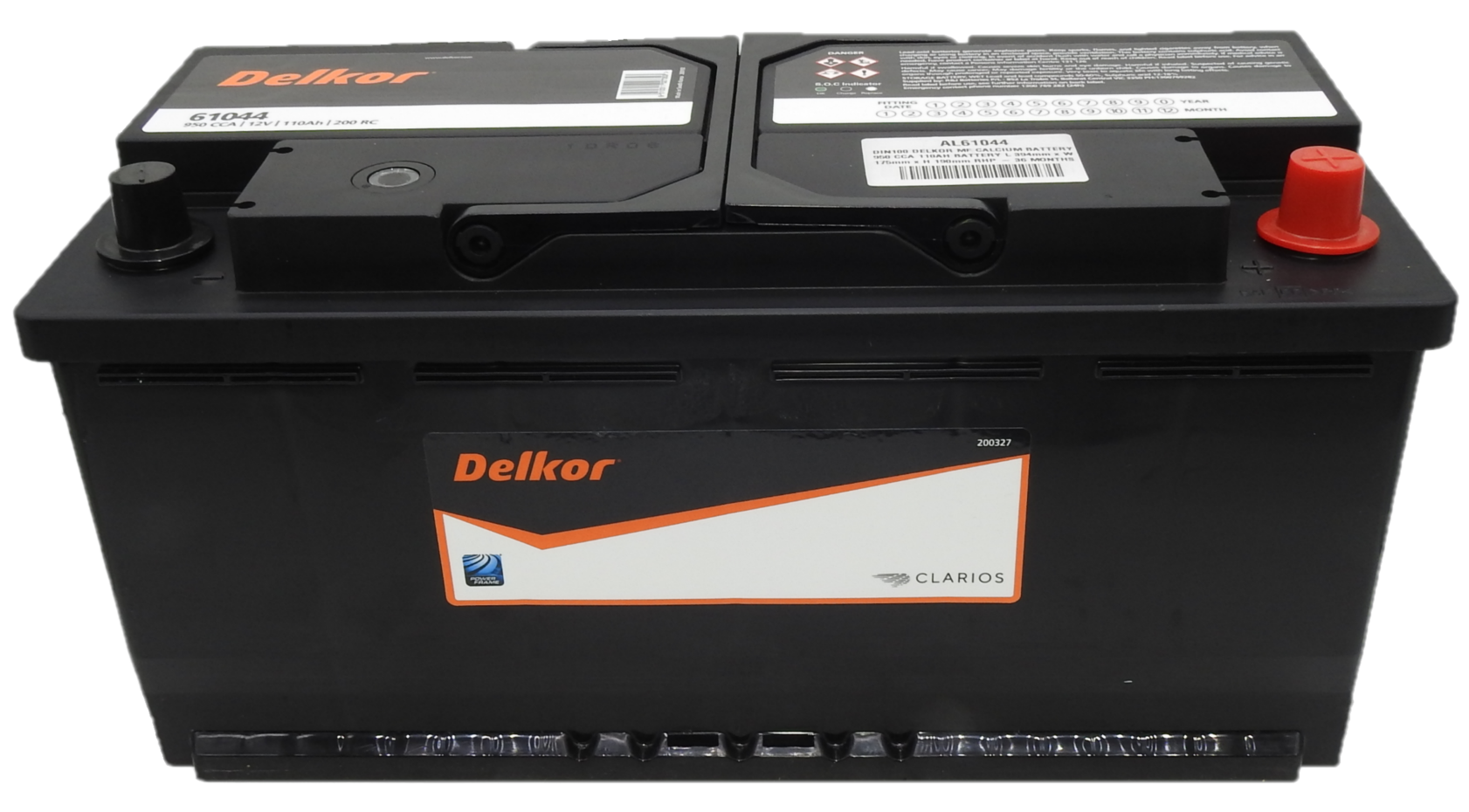 AL61044 61044 - 12VOLT 950CCA 110AH DELKOR HEAVY DUTY CALCIUM ...