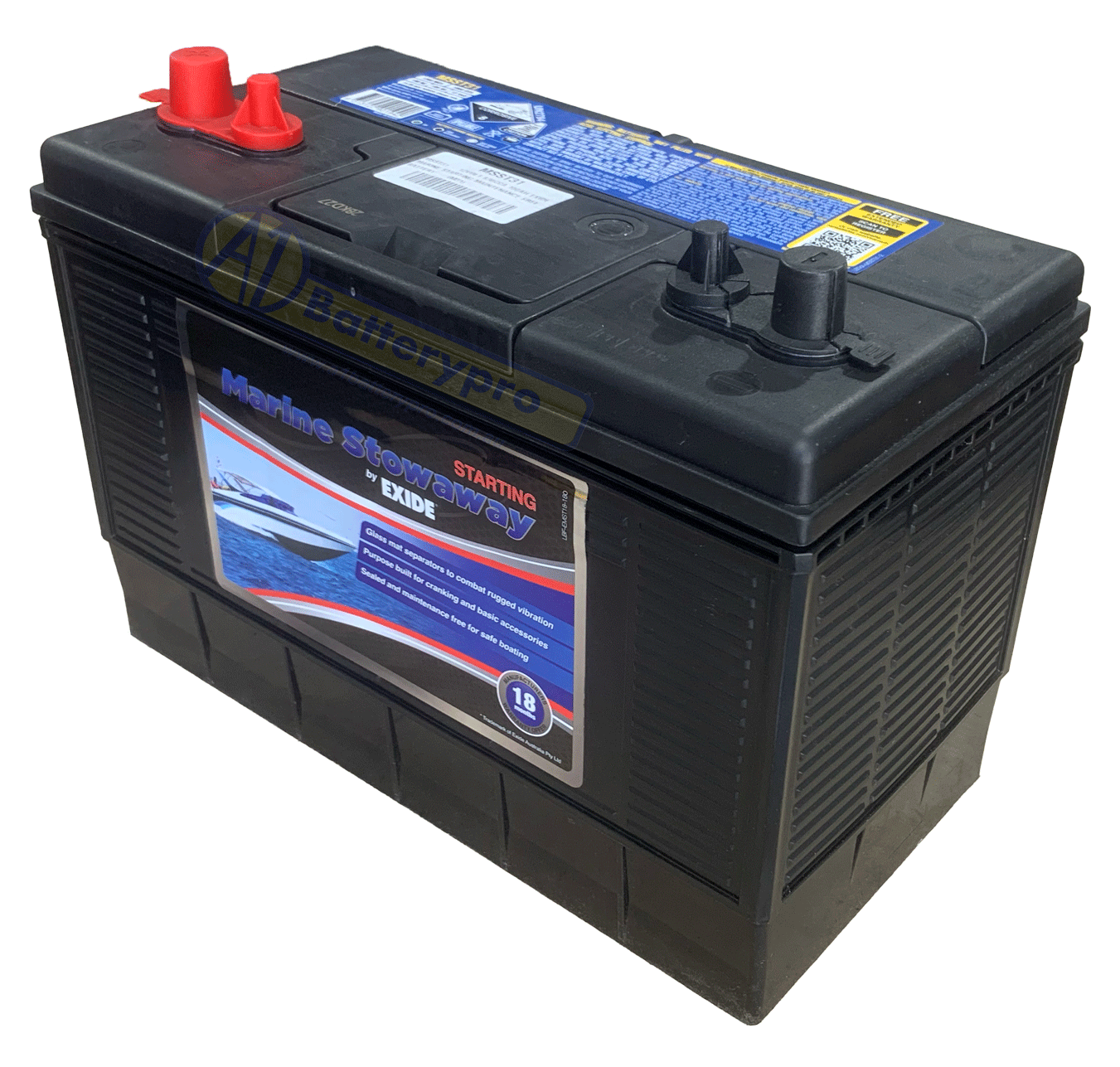 MSST31 MSST31 - 12VOLT 830CCA 100AH EXIDE MARINE STARTING MAINTENANCE ...