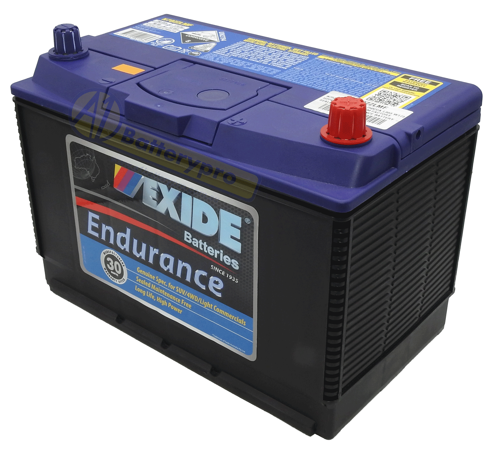 N70ZZLMF N70ZZLMF - 12VOLT 750CCA 90AH EXIDE ENDURANCE CALCIUM ...
