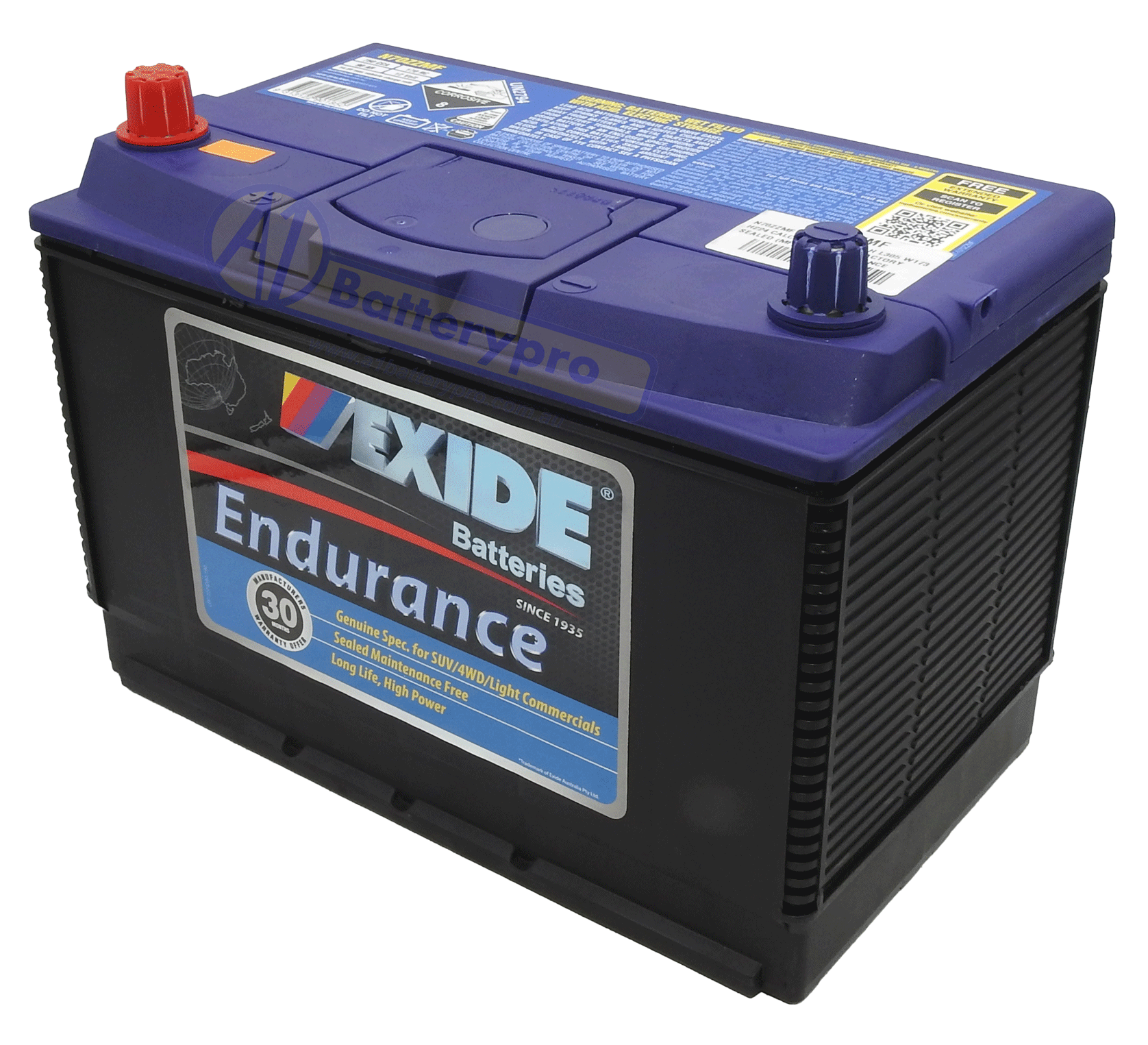 N70ZZMF N70ZZMF - 12VOLT 750CCA 90AH EXIDE ENDURANCE CALCIUM ...