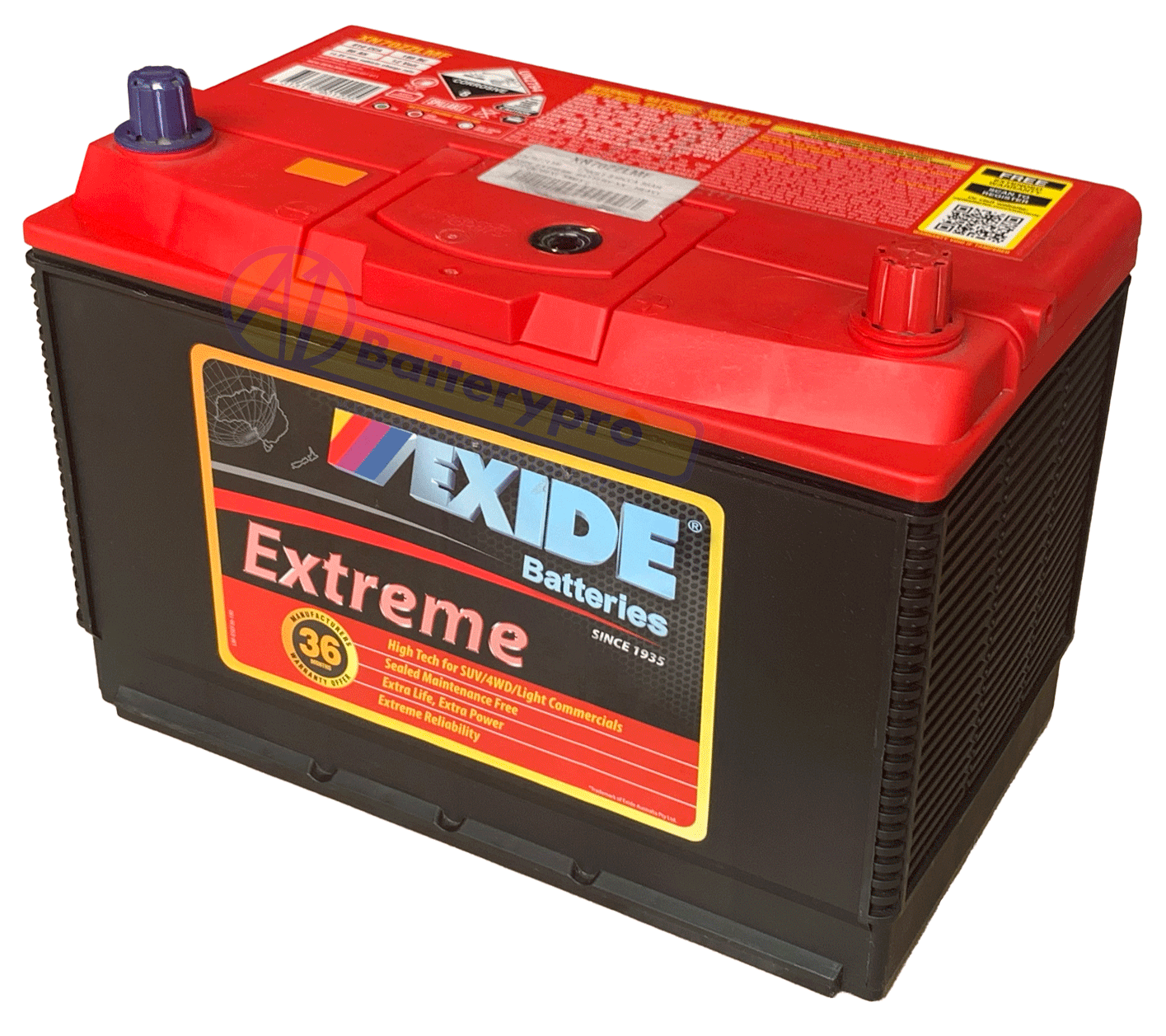 XN70ZZLMF XN70ZZLMF - 12VOLT 830CCA 95AH EXIDE EXTREME BATTERY XX-HEAVY ...