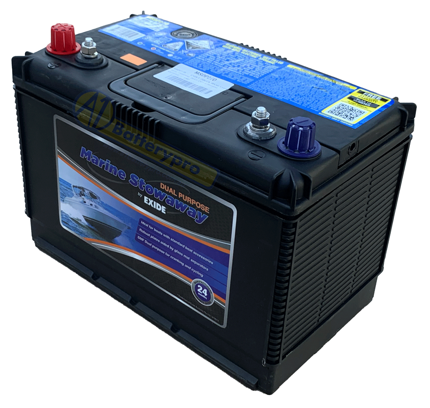 MSDP27D MSDP27D - 12VOLT 750CCA 105AH EXIDE DUAL PURPOSE DEEP CYCLE ...