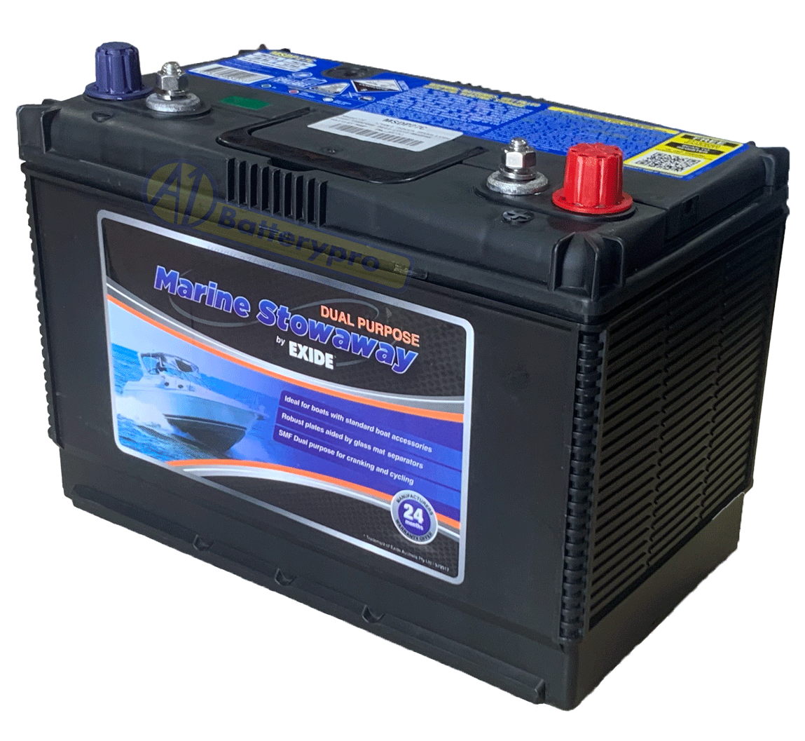 MSDP27C MSDP27C - 12VOLT 750CCA 105AH EXIDE DUAL PURPOSE DEEP CYCLE ...