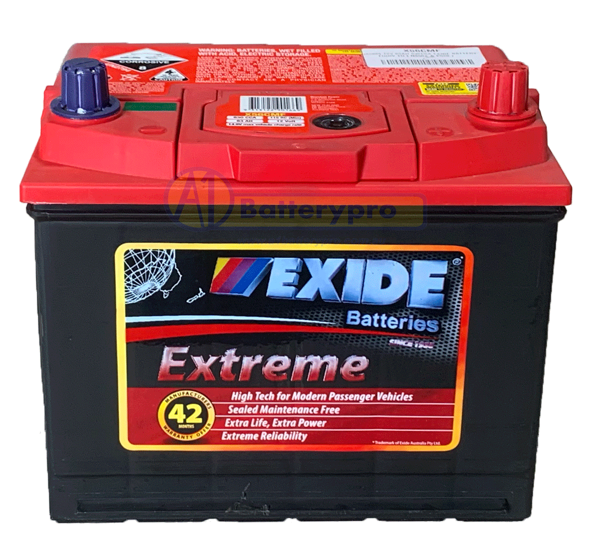 X56CMF (X56C) - 12VOLT 630CCA 63AH EXIDE BATTERY - RHP - A1 Batterypro ...