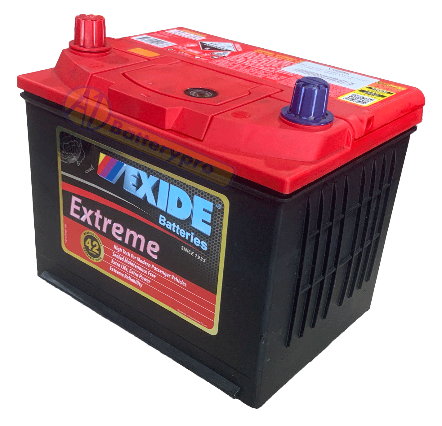X56DMF X56D - 12VOLT 630CCA 63AH EXIDE BATTERY -- EQUIV TO ( NS50XE ...