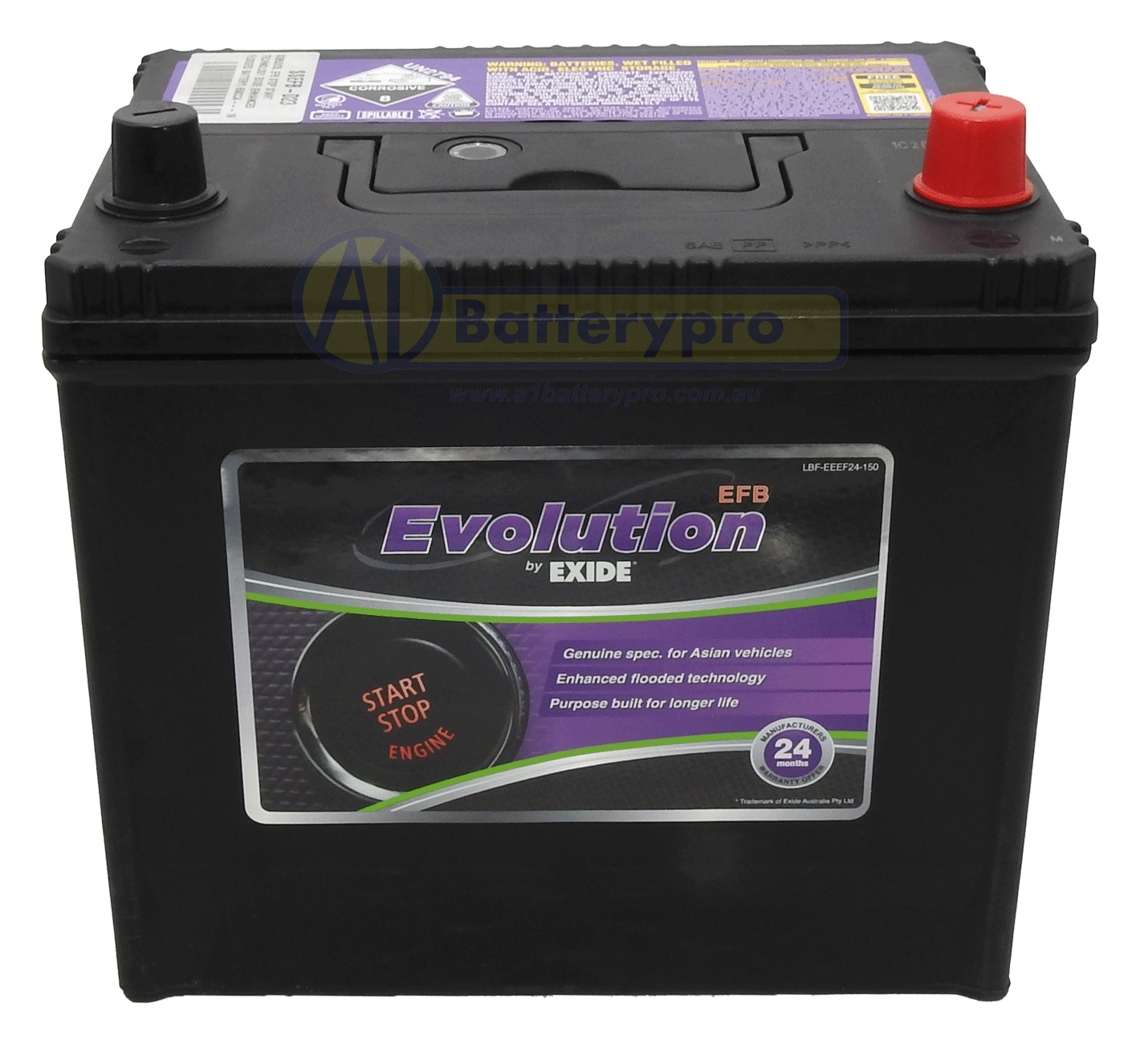 SSEFB-D23 SSEFB-D23 - 12VOLT 650CCA EXIDE EFB STOP START TECHNOLOGY ...