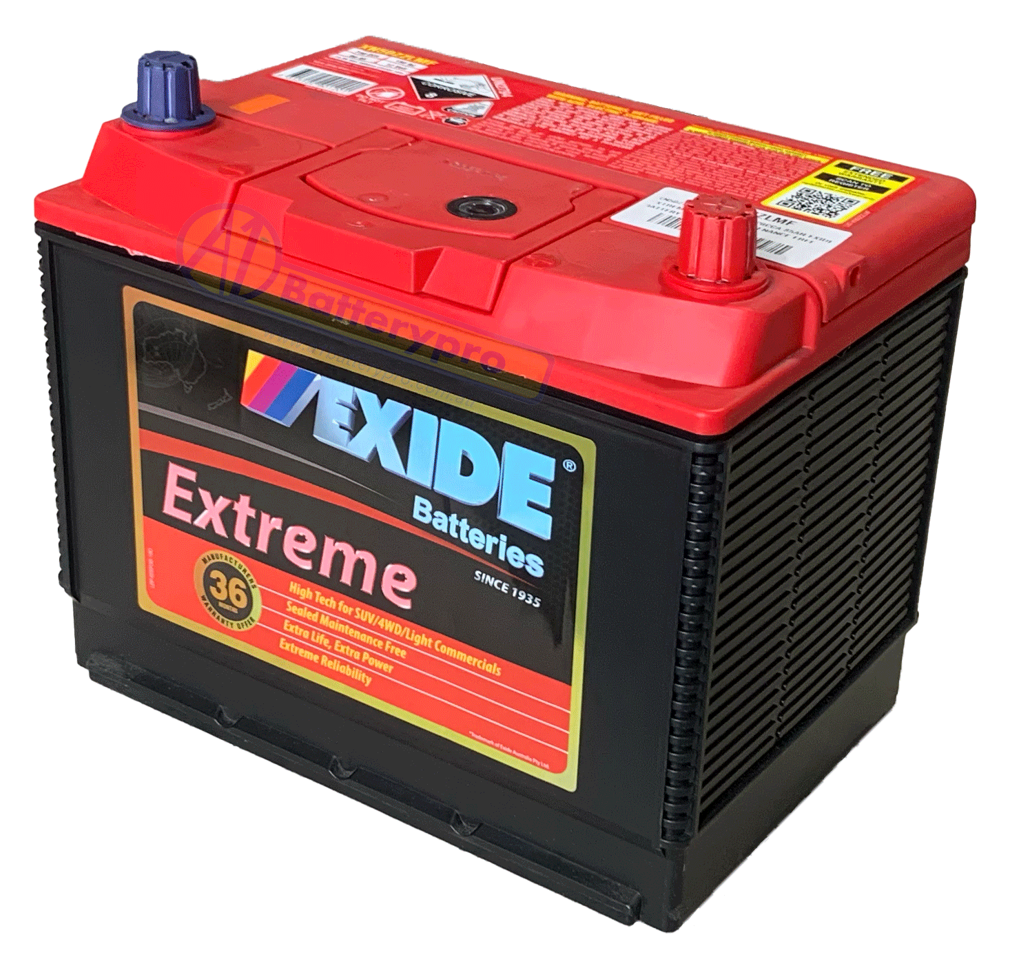 XN50ZZLMF XN50ZZLMF - 12VOLT 720CCA 85AH EXIDE EXTREME CALCIUM ...