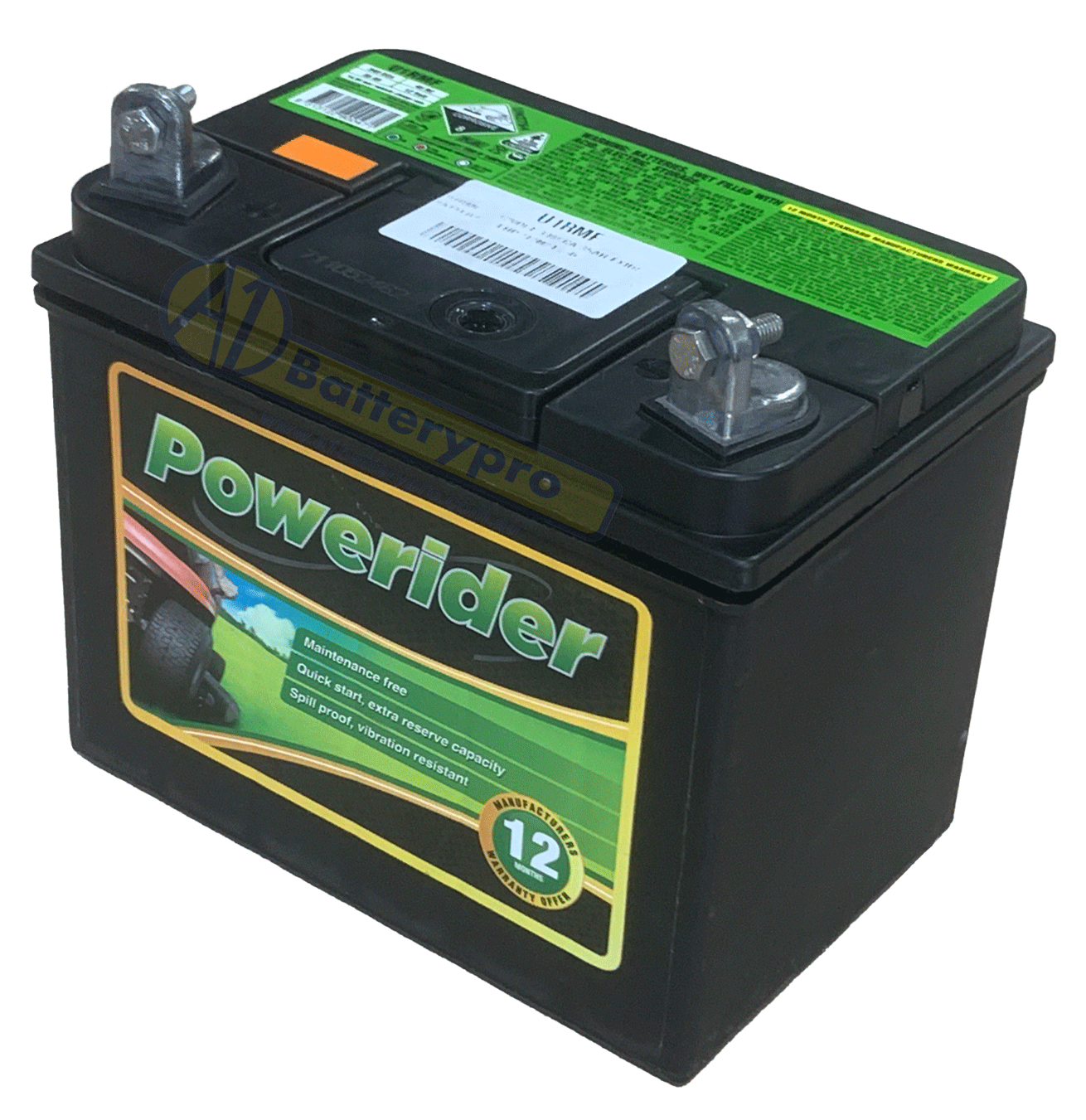 U1RMF U1RMF - 12VOLT 350CCA 35AH EXIDE BATTERY - LHP (12N24-4) - A1 ...