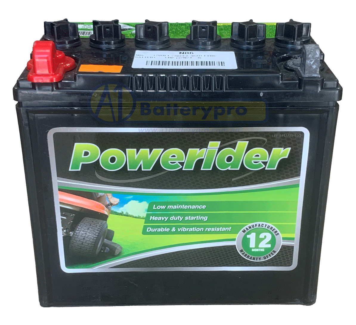 N06 N06 - 12VOLT 280CCA 30AH EXIDE BATTERY - LHP (12N24-4) - A1 ...