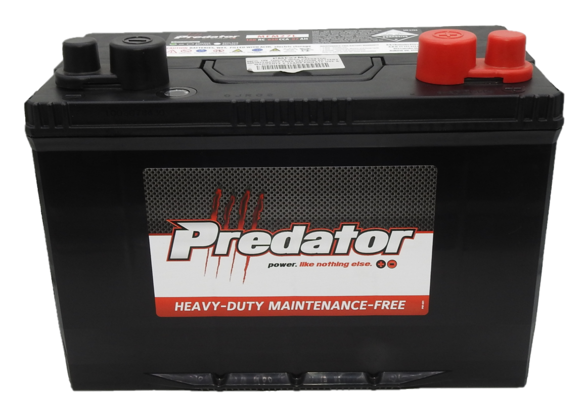 PMF27ML M27L - 12VOLT 720CCA 90AH PREDATOR MAINTENANCE FREE CALCIUM ...
