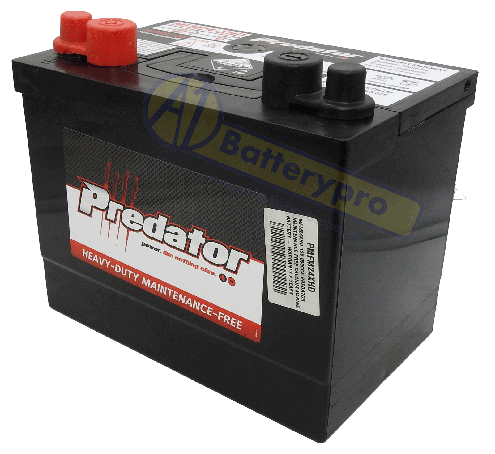 PMFM24XHD MFM24XHD - 12VOLT 800CCA PREDATOR XHD MAINTENANCE FREE ...