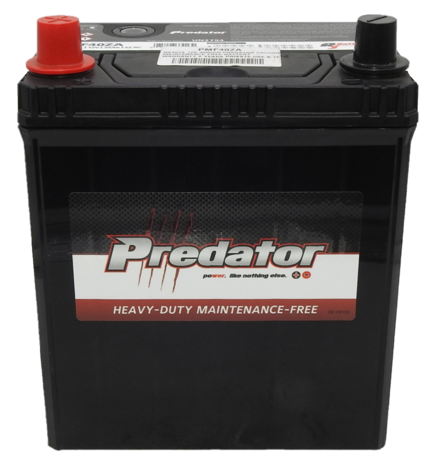 PMF40ZA NS40ZA - 12VOLT 300CCA PREDATOR CALCIUM MAINTENANCE FREE ...