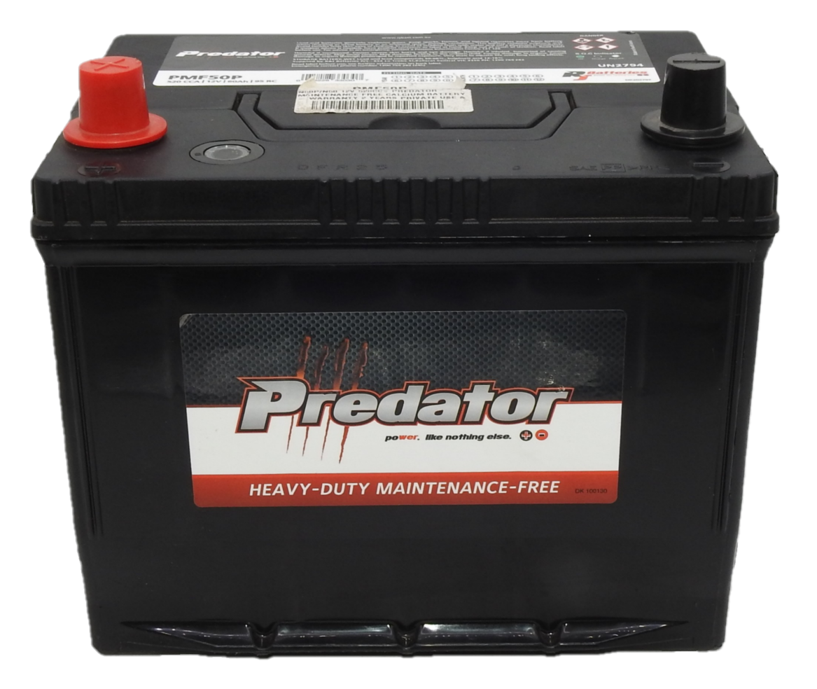 PMF50P N50P/N50 - 12VOLT 520CCA PREDATOR MAINTENANCE FREE CALCIUM ...