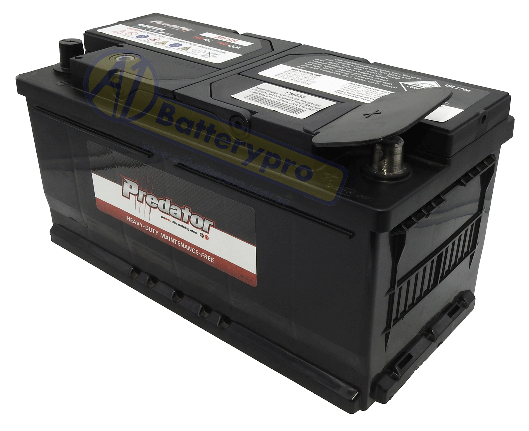 PMF88 MF88 - 12VOLT 740CCA PREDATOR CALCIUM MAINTENANCE FREE BATTERY ...
