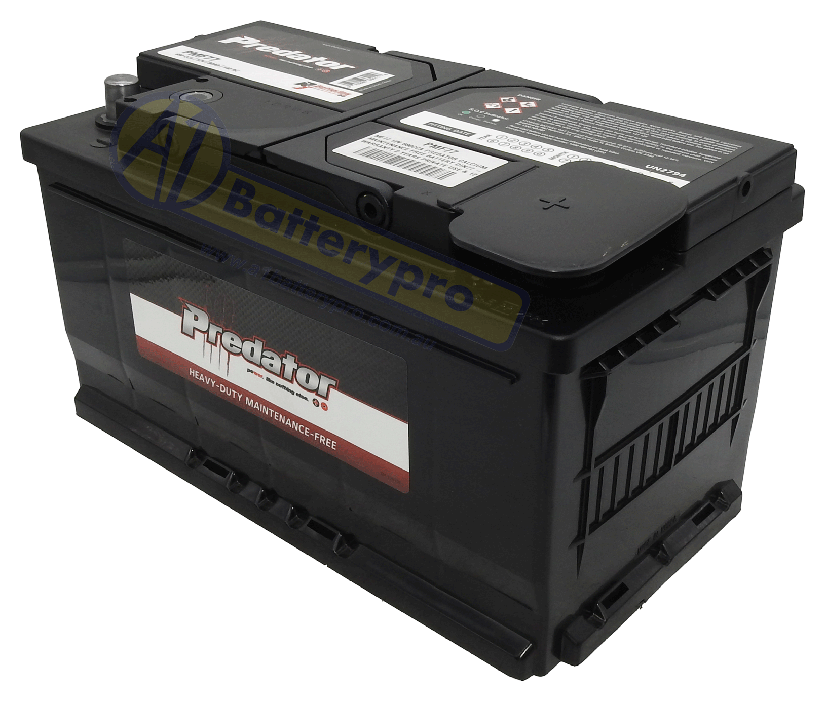 PMF77 MF77 - 12VOLT 680CCA 80AH PREDATOR CALCIUM MAINTENANCE FREE ...