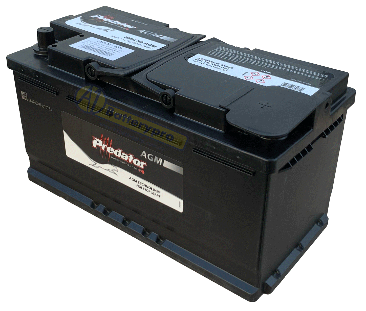 PMFLN5-AGM LN5-AGM 12VOLT 900CCA 95AH PREDATOR HEAVY DUTY AGM STOP START MAINTENANCE FREE ...