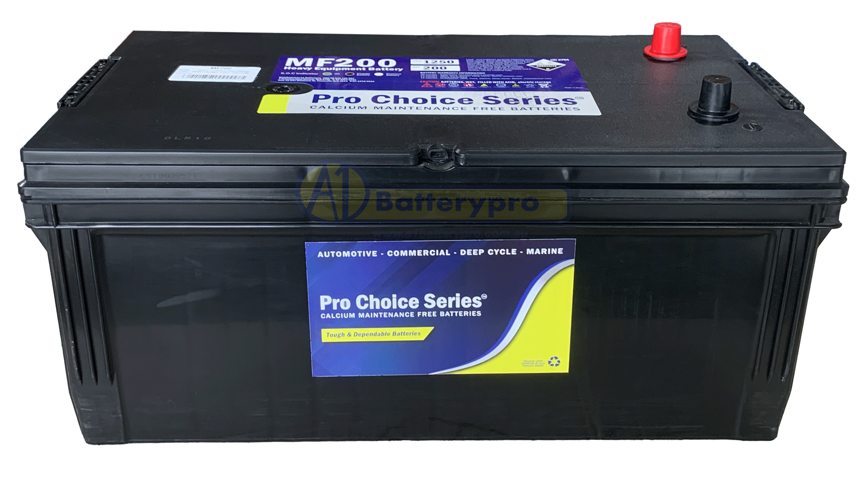 MF200 MF200 - 12VOLT 1250CCA PRO CHOICE SERIES MAINTENANCE FREE CALCIUM ...