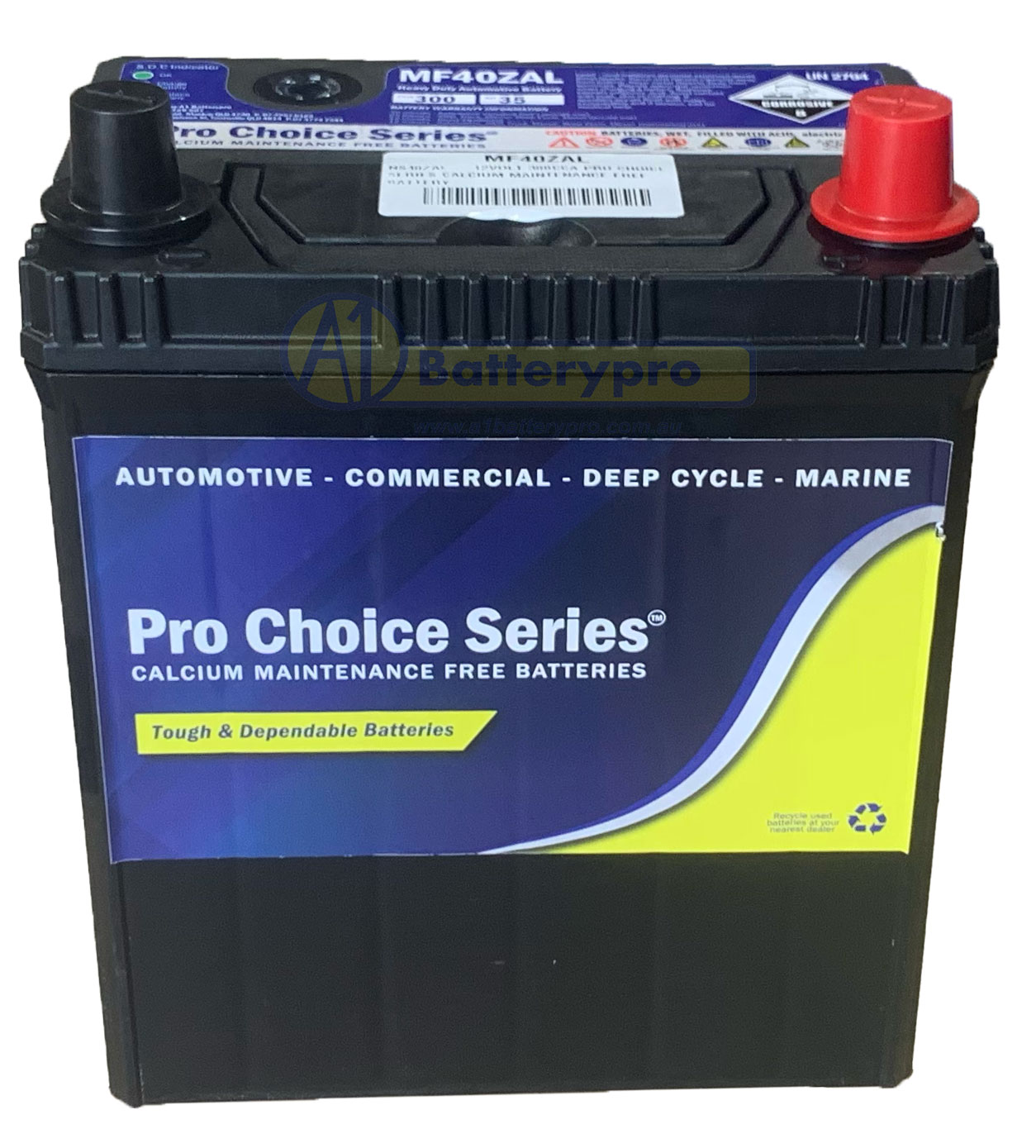 MF40ZAL NS40ZAL - 12VOLT 300CCA PRO CHOICE SERIES CALCIUM MAINTENANCE ...