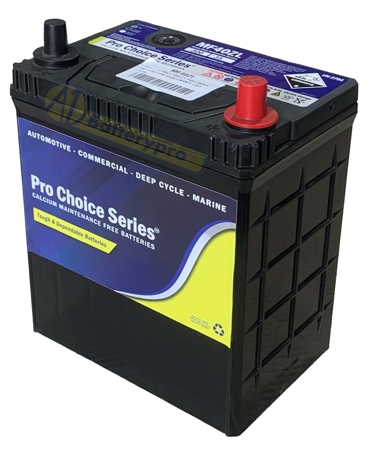 MF40ZL NS40ZL - 12VOLT 300CCA PRO CHOICE SERIES CALCIUM MAINTENANCE ...