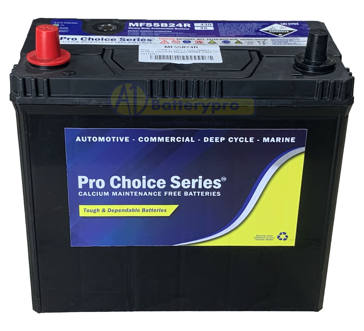MF55B24R NS60 - 12VOLT 430CCA PRO CHOICE SERIES CALCIUM MAINTENANCE ...