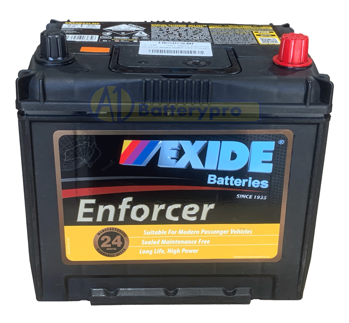 EN55D23LMF 55D23LMF - 12VOLT 500CCA 45AH EXIDE ENFORCER MAINTENANCE ...