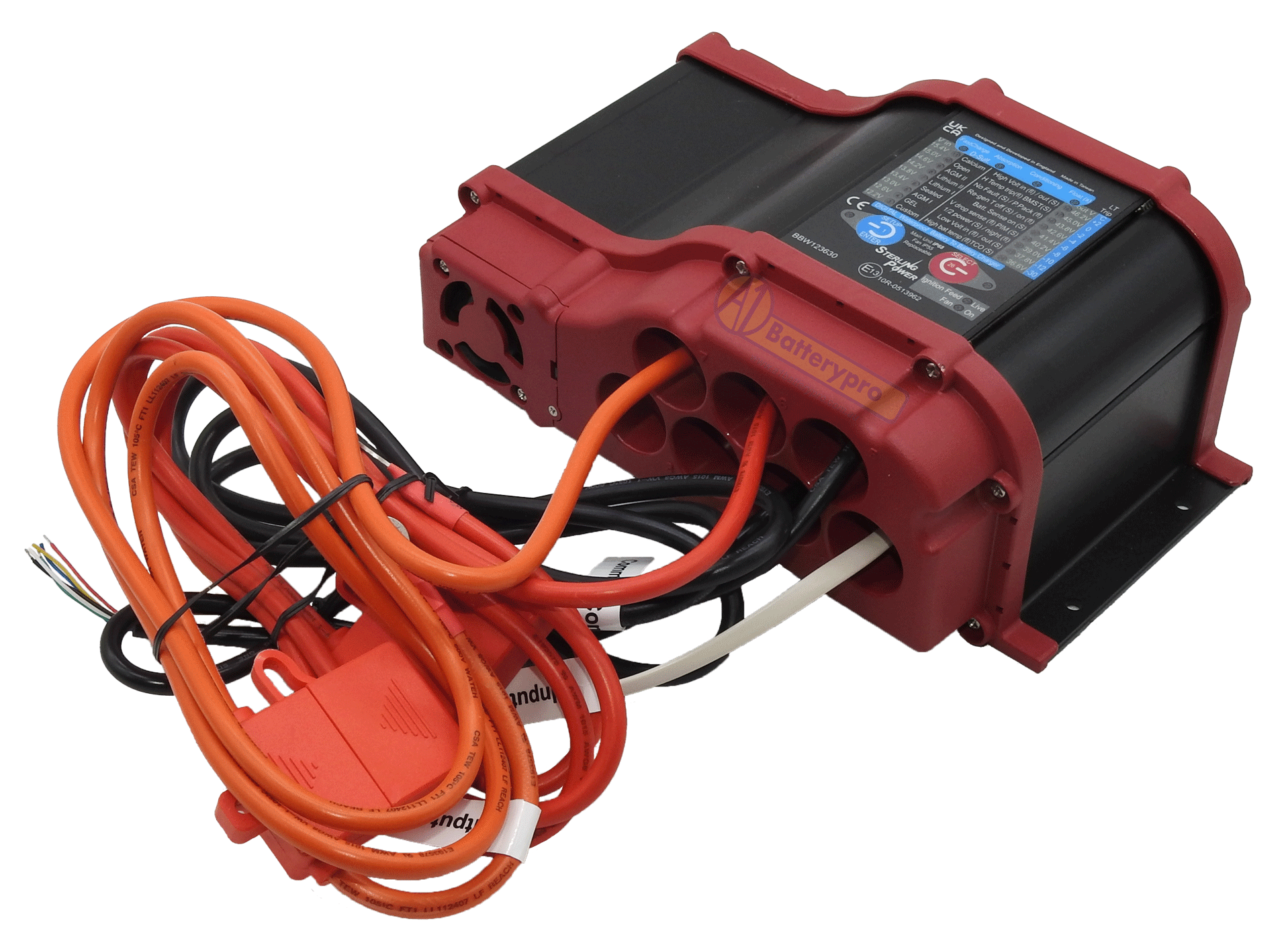 BBW123630 12-36V 30AH STERLING PRO CHARGE B DC-DC WATERPROOF UNIT - IP68 MAIN BODY WITH IP56 ...