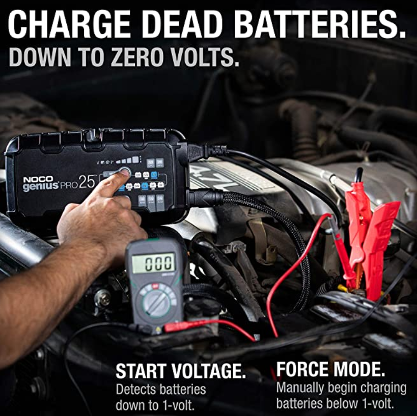 GENIUSPRO25 6/12/24V 25AH NOCO GENIUS PRO25 FULLY AUTOMATIC SMART ...