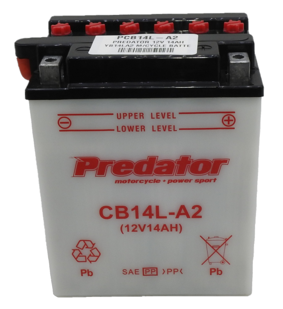 PCB14L-A2 PCB14L-A2 - 12VOLT 14AH PREDATOR MOTORCYCLE CONVENTIONAL ...