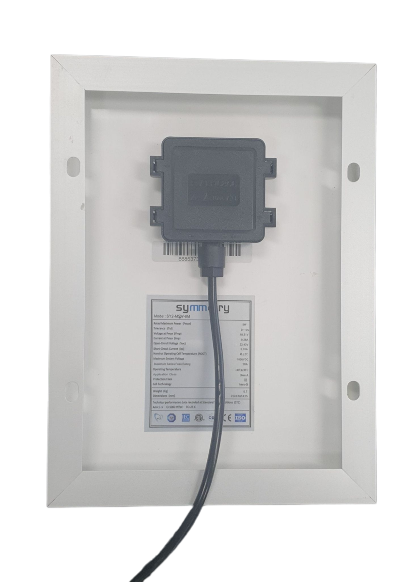 RFSW-M5W SY2-M5W-8M SYMMETRY 5W 12V SOLAR MODULE MONO WITH J BOX & 8M ...
