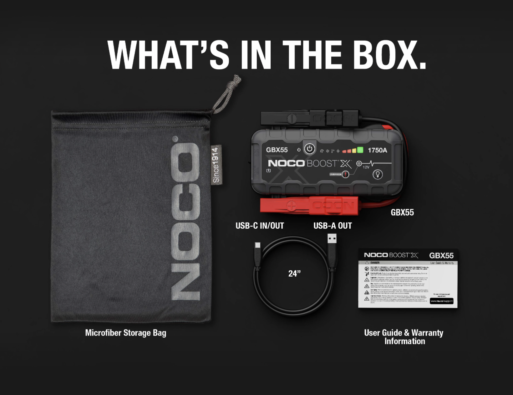 GBX55 NOCO 12V 1750A BOOST X LITHIUM-ION JUMP STARTER - A1 Batterypro ...