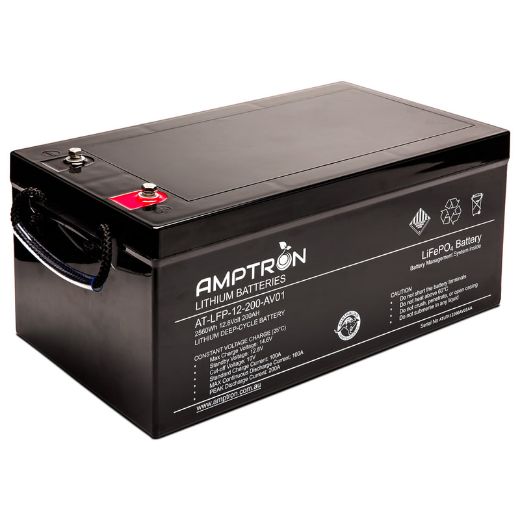 AT-LFP-12-200AV01 12 VOLT 200AH / 100A BMS / 2560WH CAPACITY LIFEPO4 ...