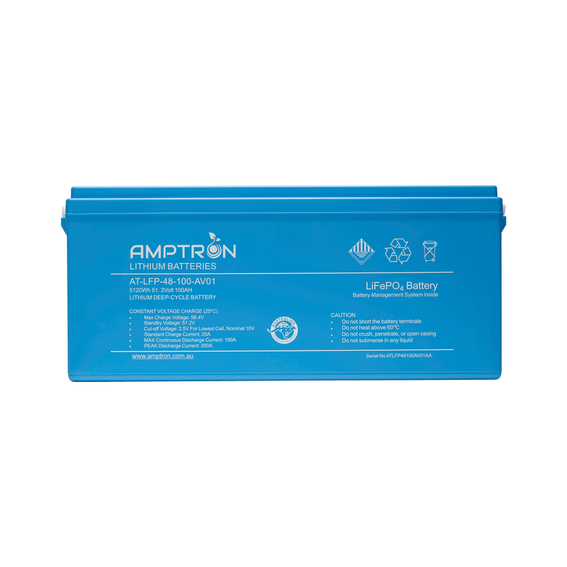 AT-LFP-48-100AV01 48 VOLT 100AH /100A BMS / 5120WH CAPACITY LIFEPO4 ...