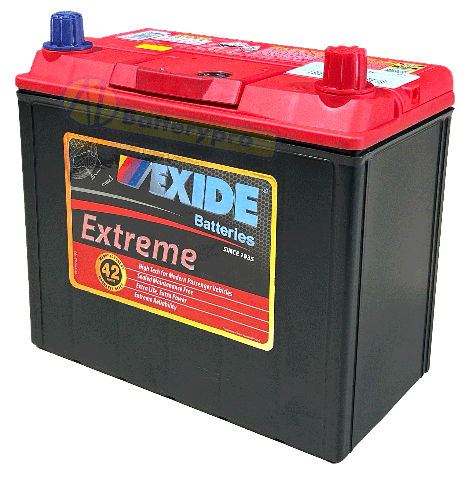 X60CMF NS60AL / X60C - 12VOLT 480CCA 50AH EXIDE EXTRA MAINTENANCE FREE ...