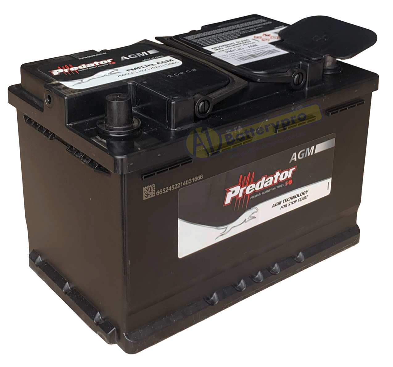 PMFLN3-AGM LN3-AGM 12VOLT 760CCA 70AH PREDATOR HEAVY DUTY AGM STOP START MAINTENANCE FREE ...