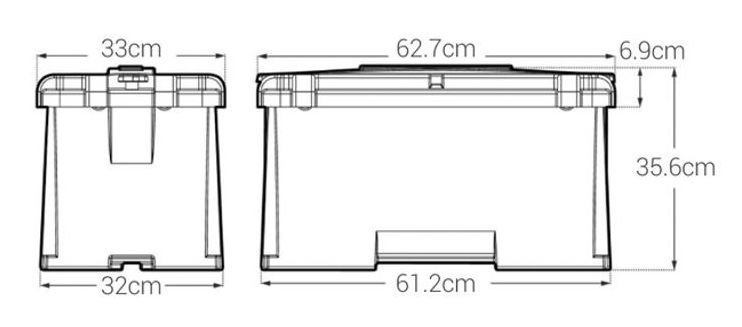 LVHM408 NOCO COMMERCIAL BATTERY BOX - SUITS N150 BATTERIES - A1 ...