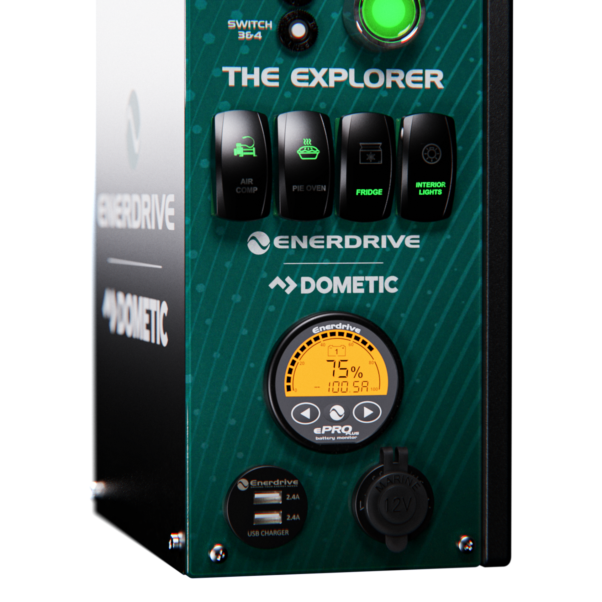 K-EXPLORER-01-R ENERDRIVE RIGHT MOUNT EXPLORER 01 SYSTEM - 40A DC-DC ...