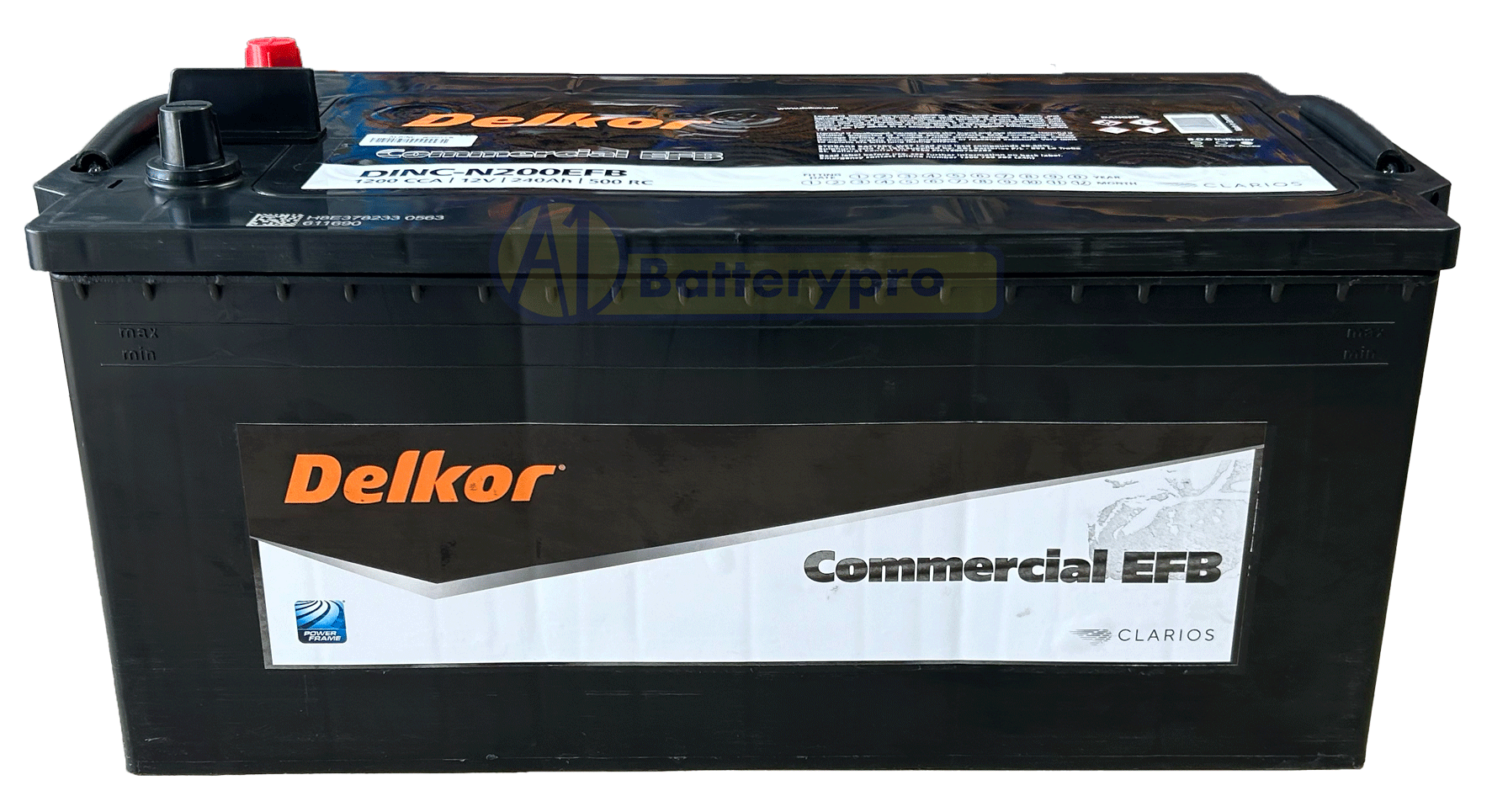 ALDINC-N200EFB DINC-N200EFB - 12VOLT 1200CCA 240AH DELKOR EFB EXTRA HEAVY DUTY COMMERCIAL ...