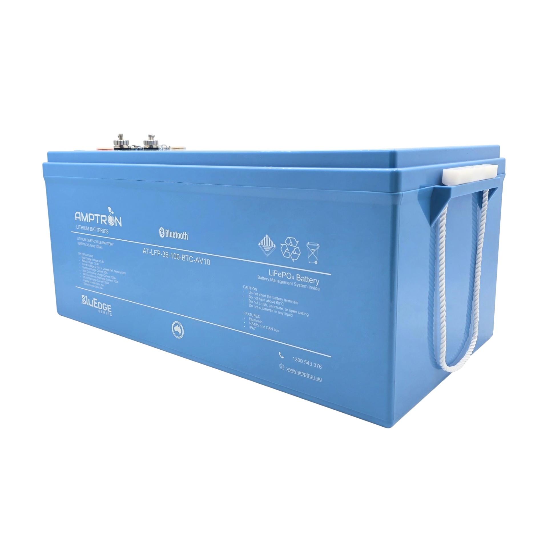 AT-LFP-36-100-BTC-AV10 36 VOLT 100AH / 100A BMS / 3840WH CAPACITY ...