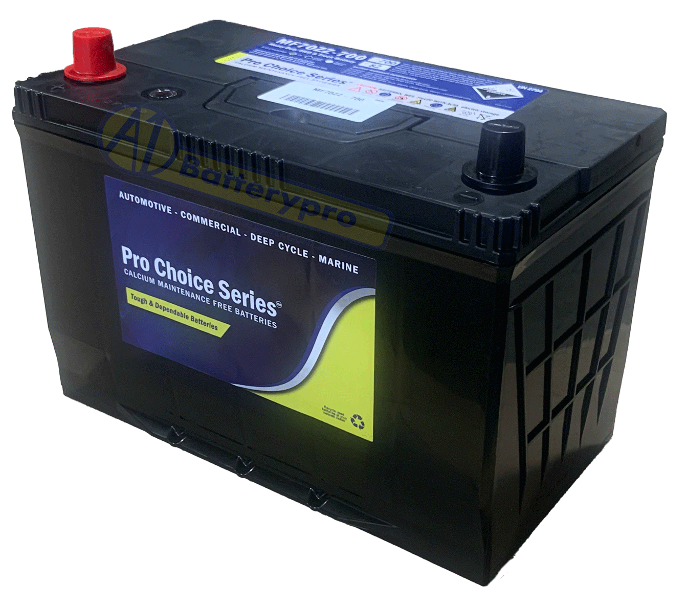 MF70ZZ-700 N70ZZ - 12VOLT 700CCA PRO CHOICE SERIES MAINTENANCE FREE ...