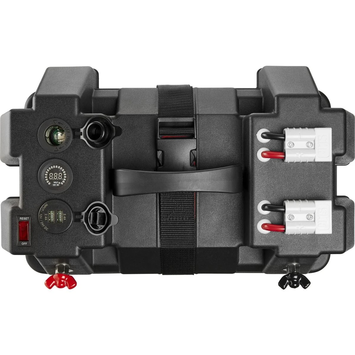 MTBBPH POWERED BATTERY BOX WITH 2 x FUSE PROTECTED 50A ANDERSON PLUGS ...